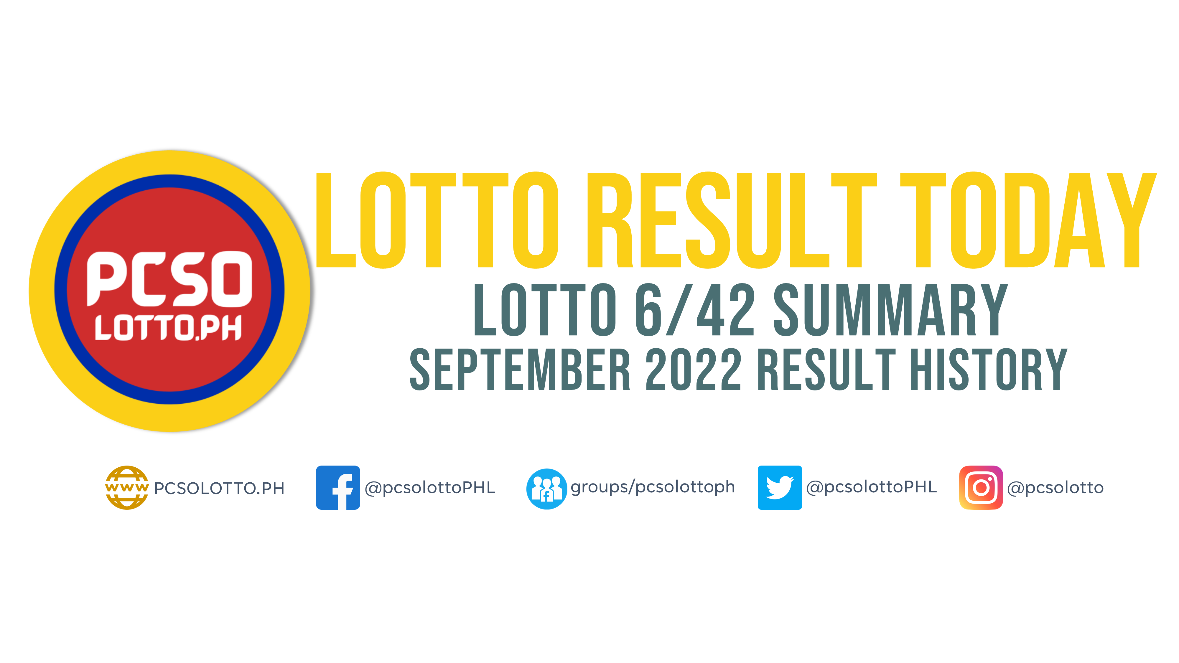 6/42 Lotto Result History, Summary September 2022 - Lotto Result Today