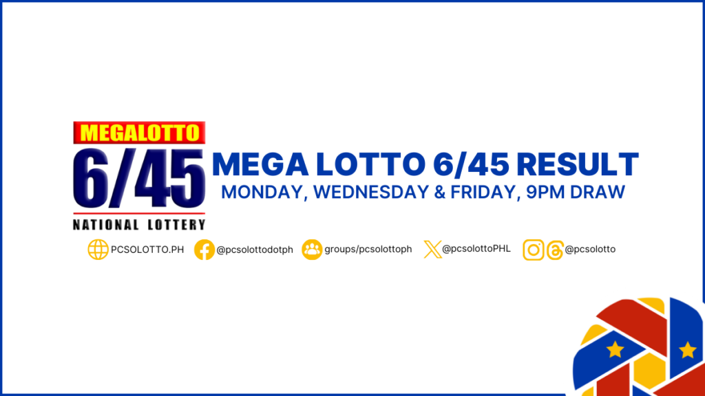 Mega Lotto 6/45 Result October 4, 2024 - Php 95M Jackpot Prize