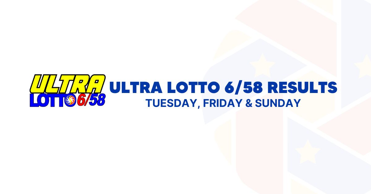 Ultra Lotto 6/58 Results for October 10, 2025 - Php 49.5M Jackpot